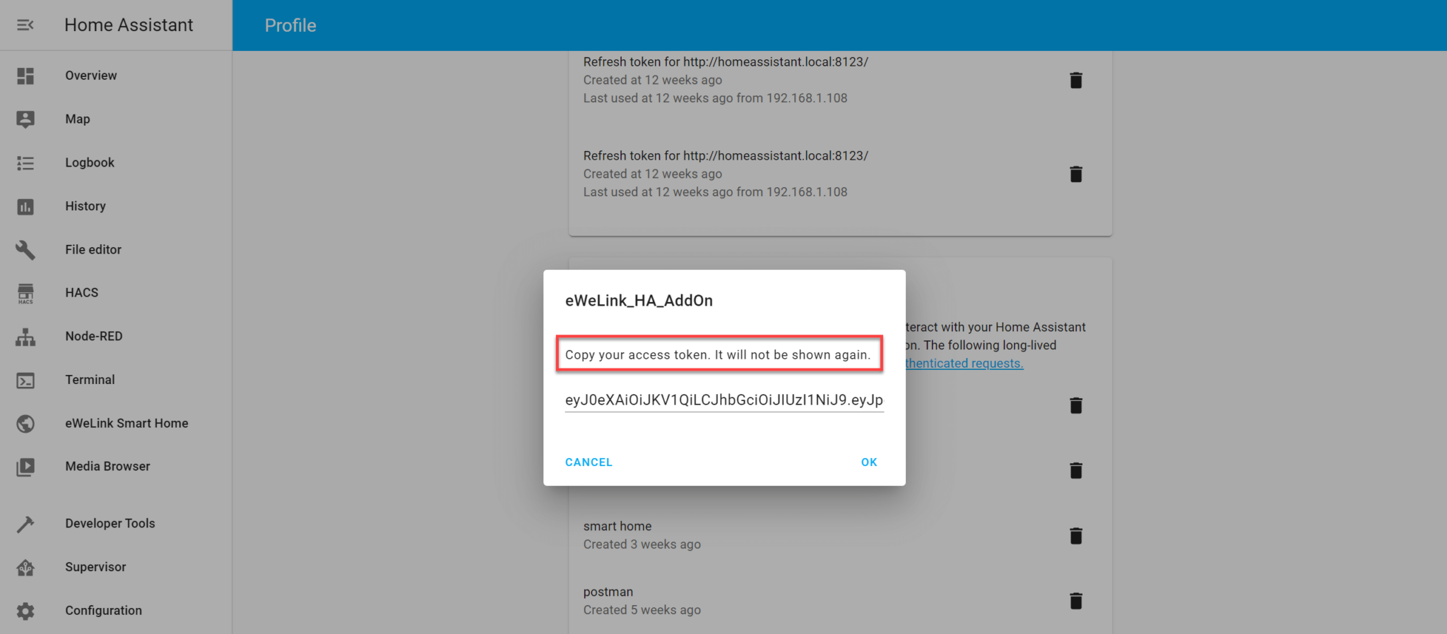 eWeLink connect to Home Assistant - eWeLink