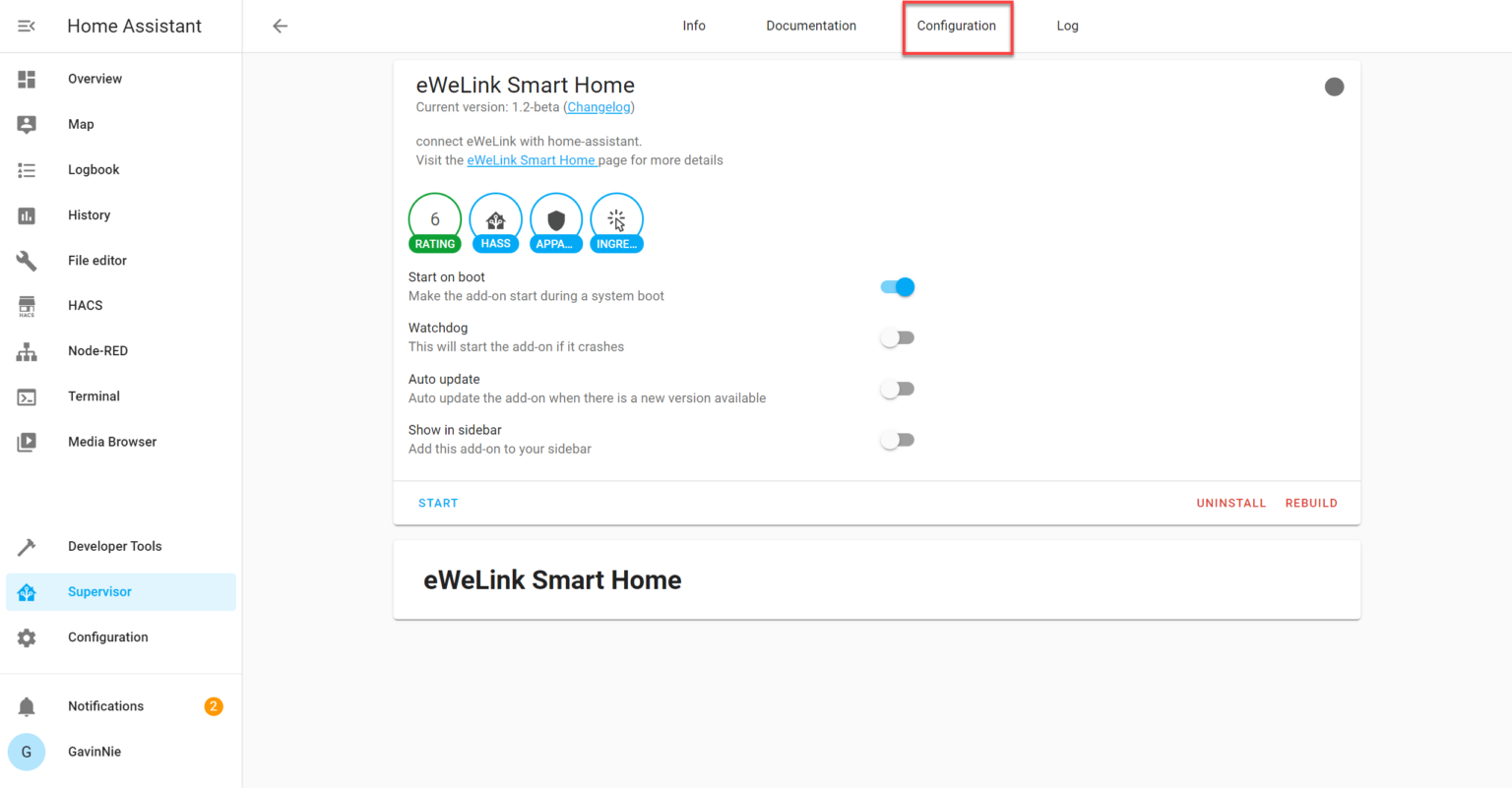 eWeLink connect to Home Assistant - eWeLink