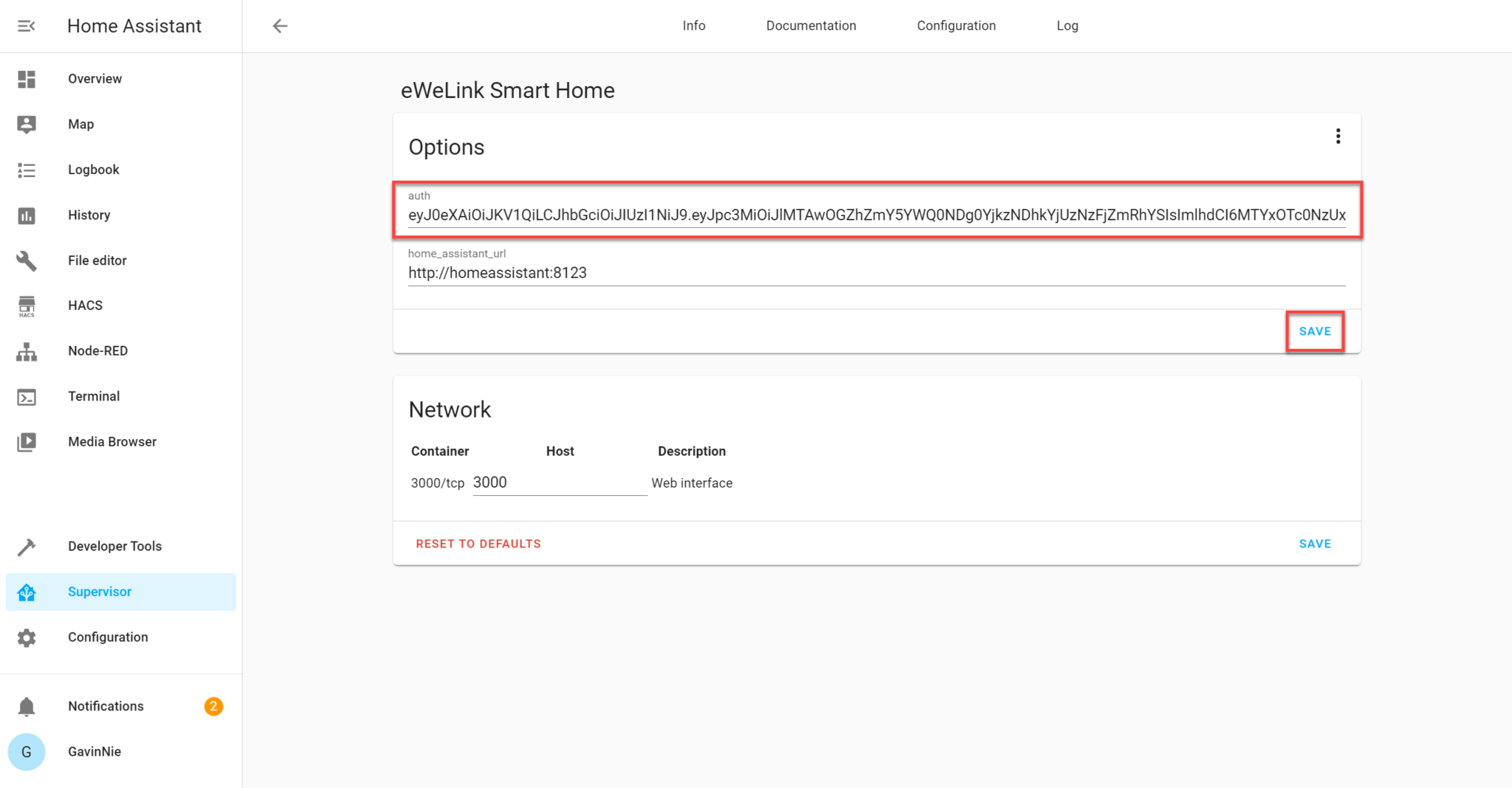 eWeLink connect to Home Assistant - eWeLink