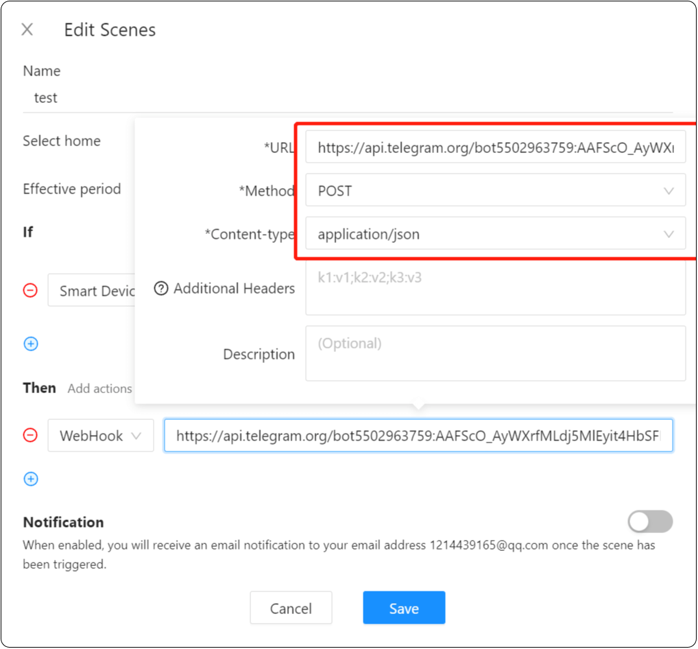How to create & use eWeLink Webhooks - eWeLink