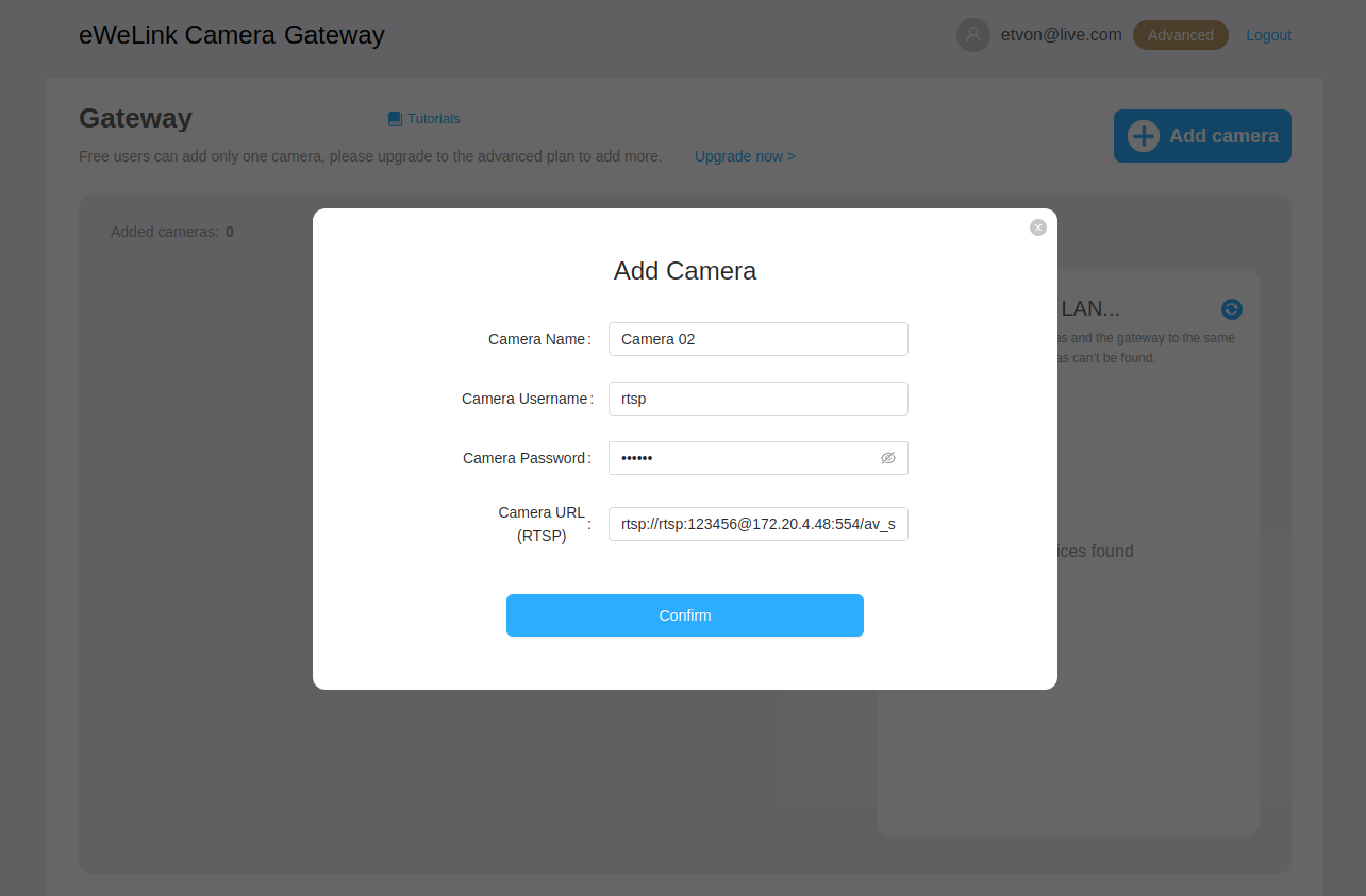 eWeLink CamSync User Guide - eWeLink