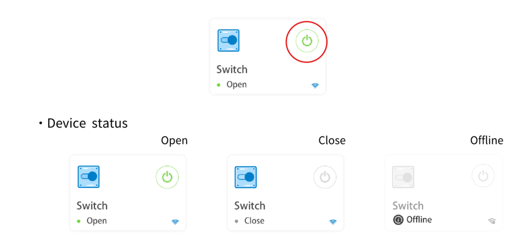What you can learn from the various icons on device cards? - eWeLink