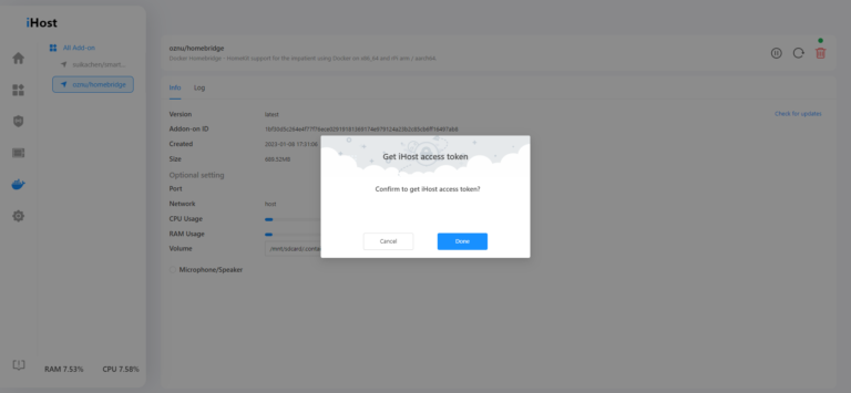 Add-on: HomeBridge - eWeLink