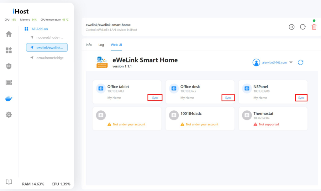 Add on: eWeLink Smart Home - eWeLink