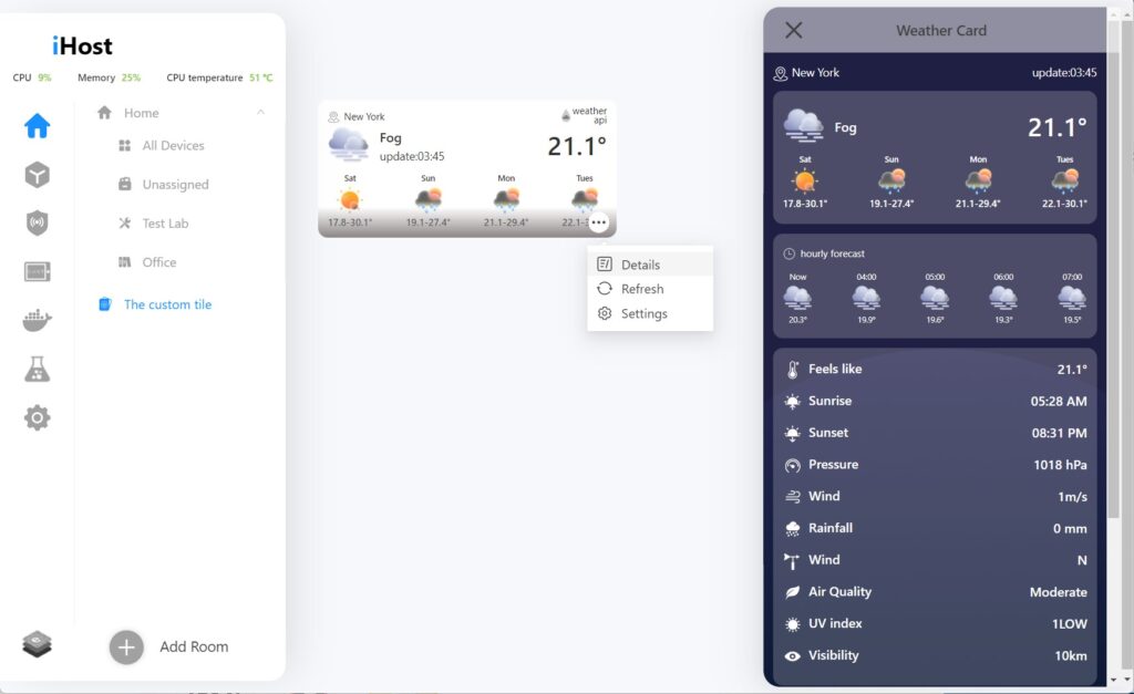 Add on: Tile2CUBE-weatherAPI - eWeLink