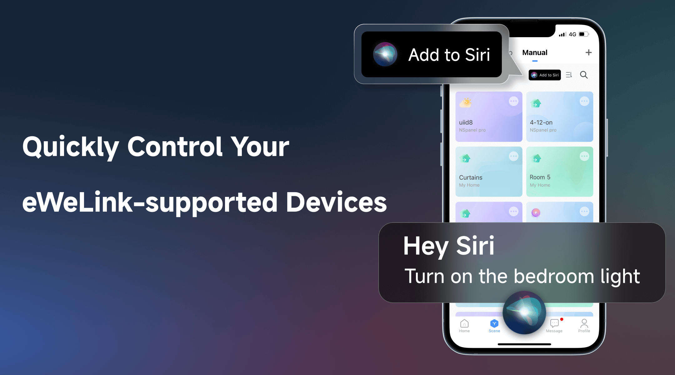 Quick Control of eWeLink-supported Devices on iPhone