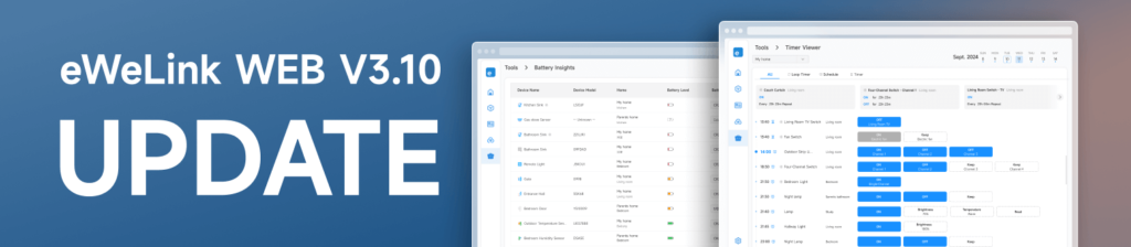eWeLink WEB V3.10 - Introducing the Battery Insights and Timer Viewer - eWeLink